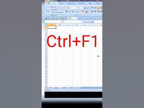 How to Hide or Unhide ribbon in excel word powerpoint #shorts # ...
