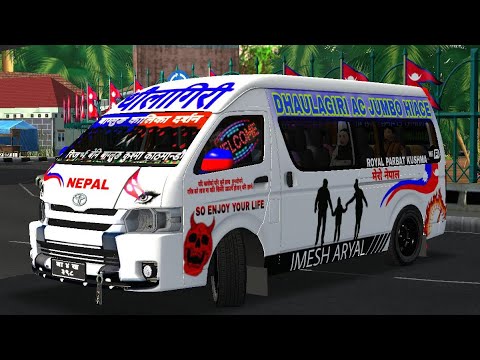 Nepali Toyota Hiace Mod+ Nepali Skin For Bus Simulator Indonesia 🥰 ...