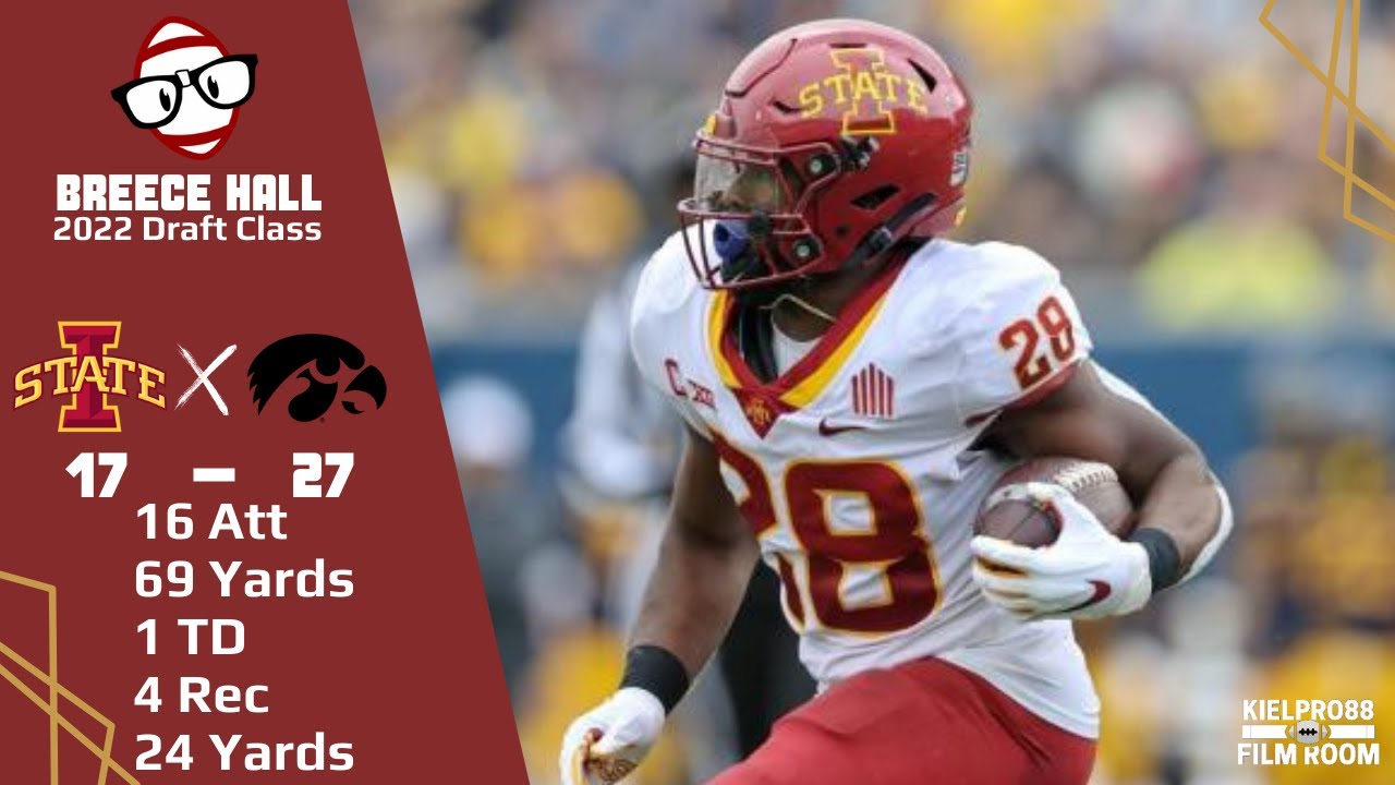 Breece Hall (Iowa State RB) vs Iowa (2021) - YouTube