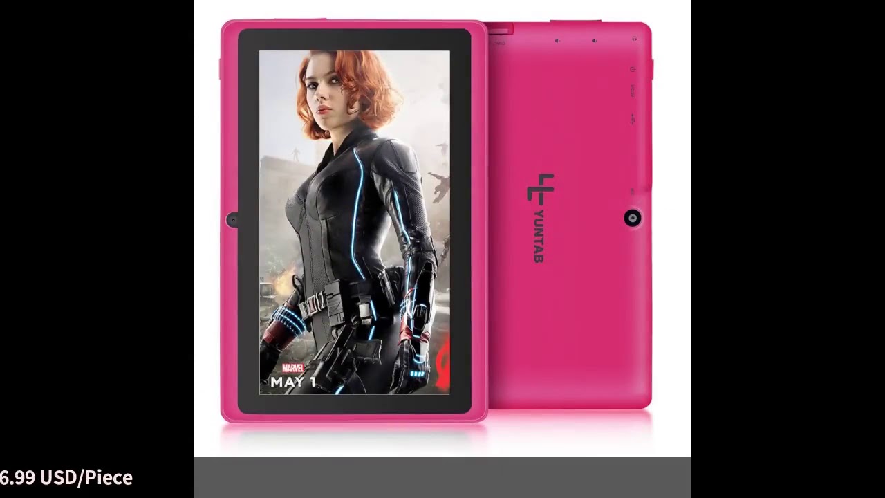 Yuntab 7" Tablet Allwinner A33 Quad Core Android 4.4 8GB Dual Camera ...