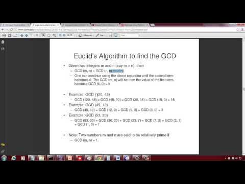 Euclid's Algorithm to find GCD - YouTube