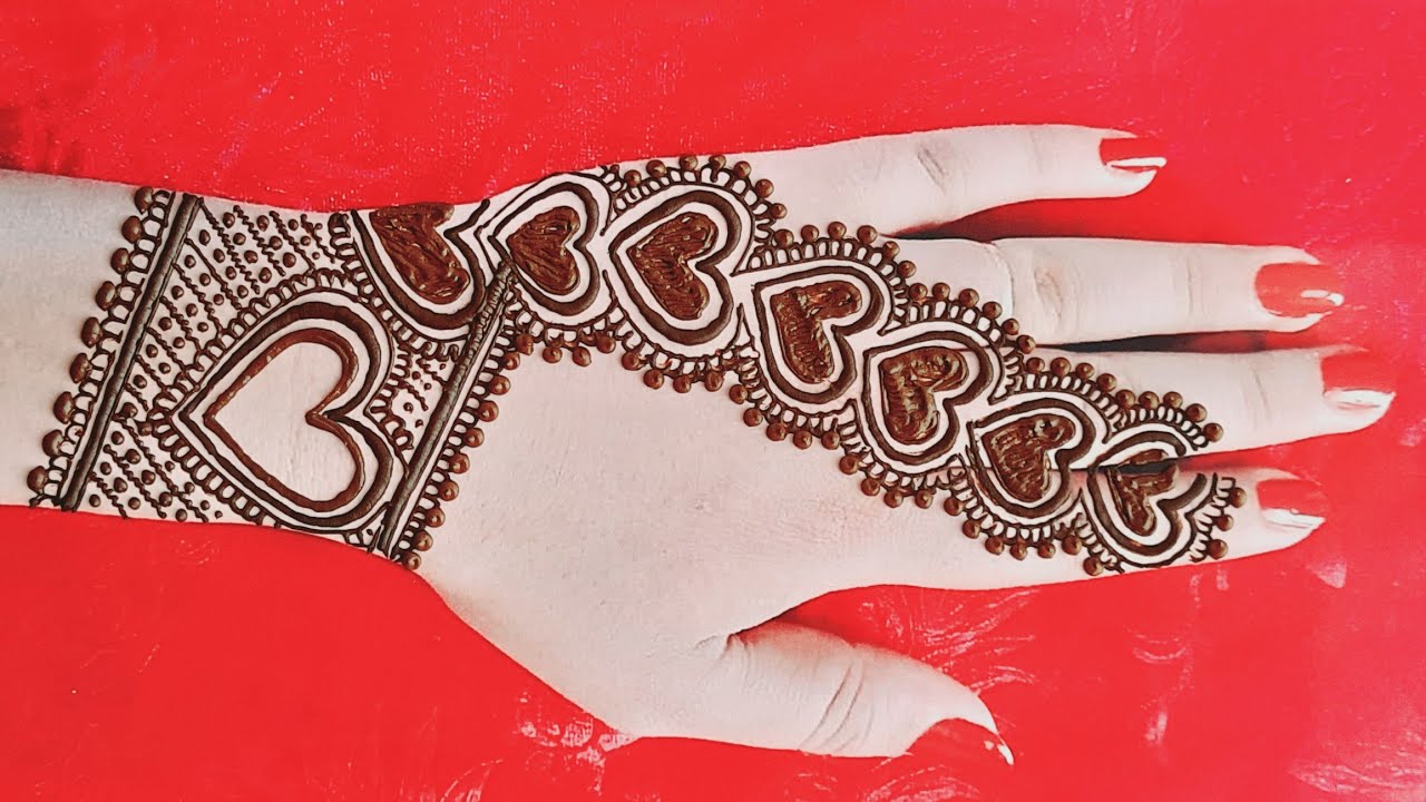 Heart shaped Mehandi Design 🥰 | Mehndi Design #short #shorts - YouTube