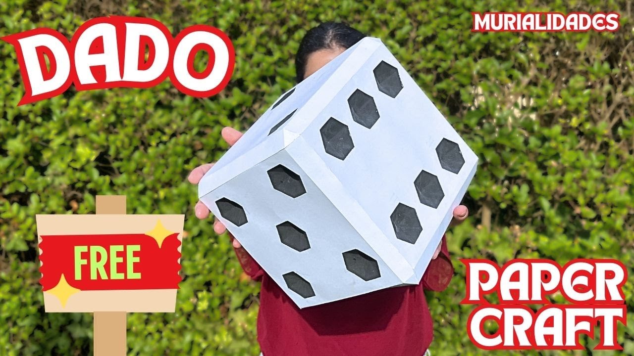 Tutorial: Hacer un DADO Gigante de Papel GRATIS Paper Craft DIY en 5 ...