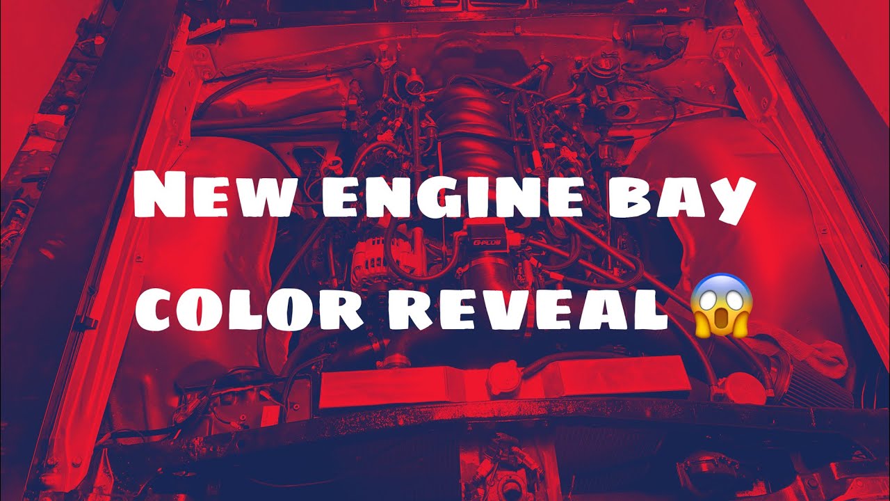 Painting engine bay and tucking wires in my '64!! - YouTube