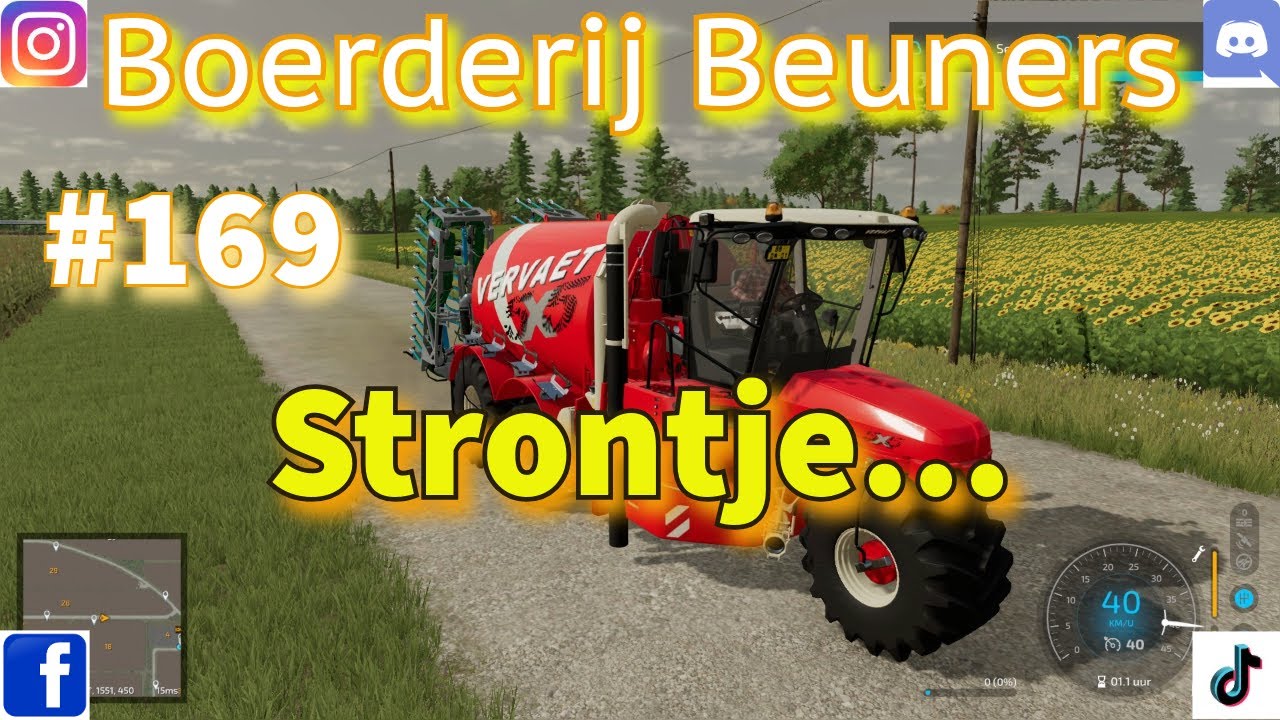 Strontje op het land bij Boerderij Beuners op Back Roads County #169 # ...