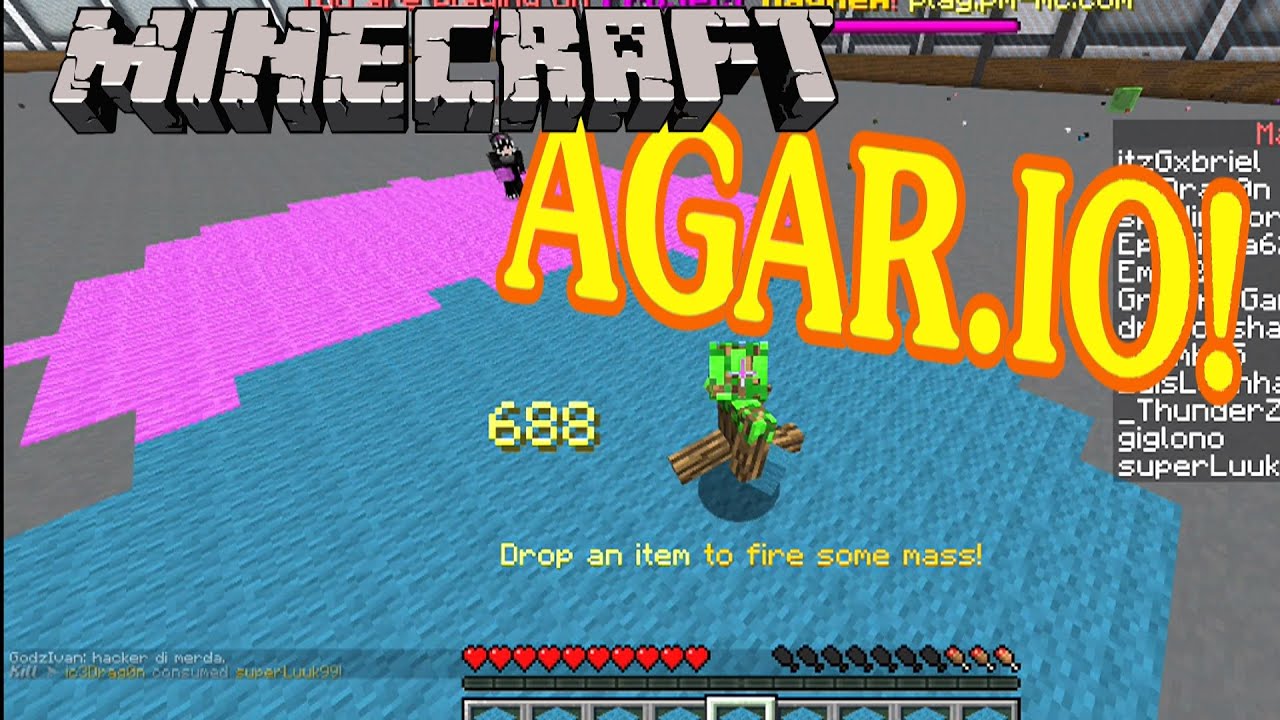 AGAR.IO IN MINECRAFT?! (Minecraft Mini Games) - YouTube