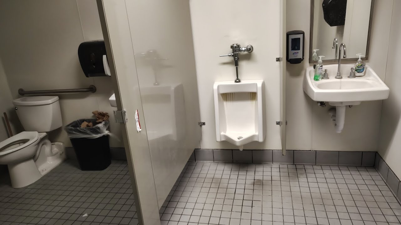635. Staples mens restroom full shoot! - YouTube