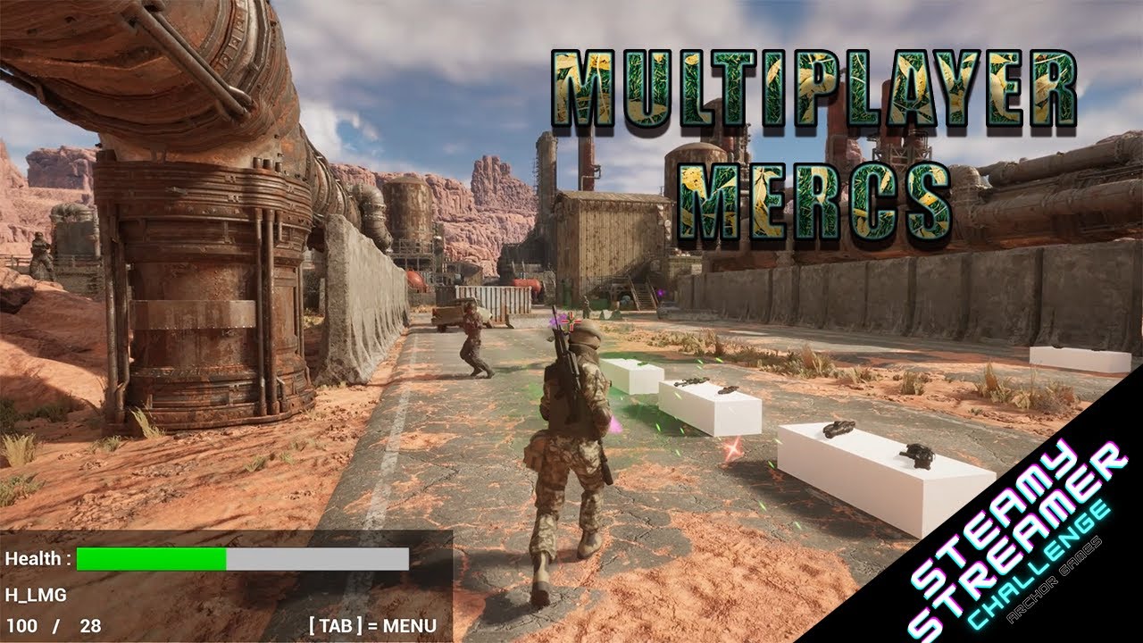 MULTIPLAYER MERCS: Running around with nels and m80 - YouTube