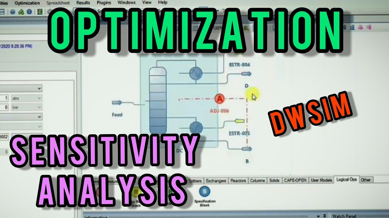 DWSIM Sensitivity Analysis | Optimization | Plotting - YouTube