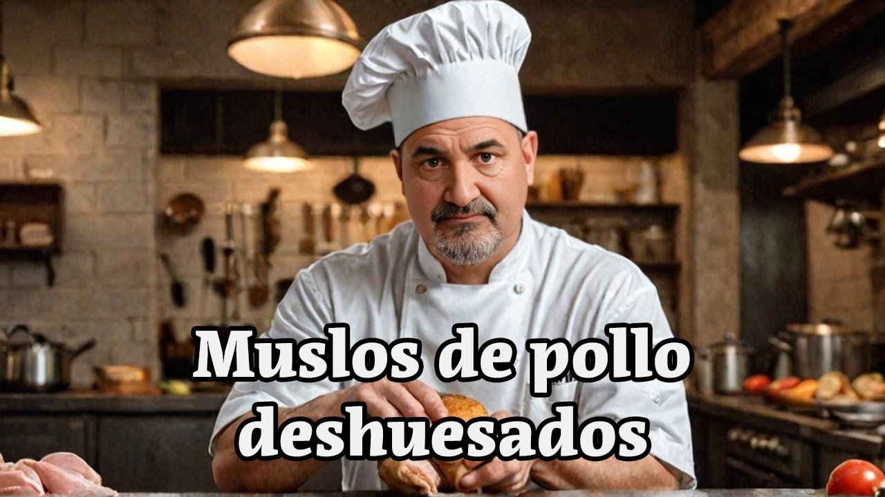 Técnica experta: Muslos de pollo deshuesados - YouTube