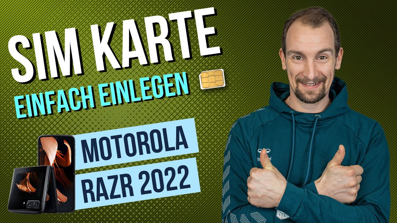Motorola razr 2022 - SIM-Karte einlegen • 🂠 • 📲 • 📡 • Anleitung ...