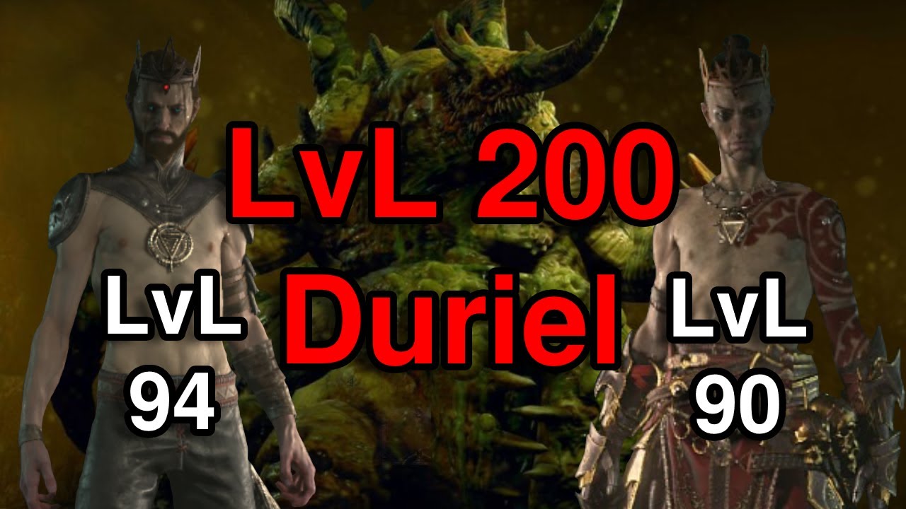 How to Kill Tormented Duriel with Crap Gear + Skills and a Low Level ...