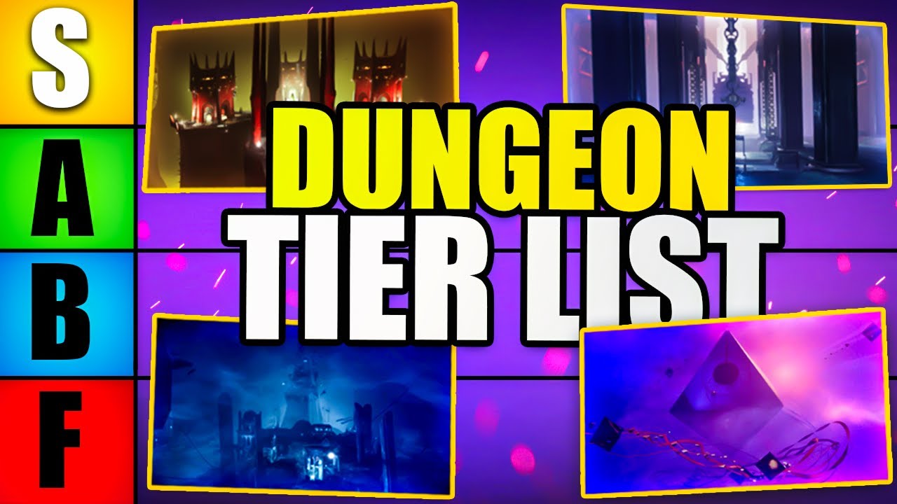 The ULTIMATE Dungeon TIER LIST (Destiny 2) - YouTube