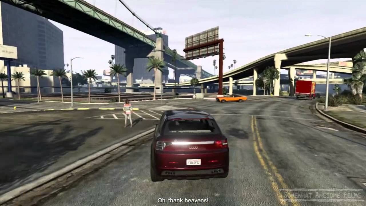 GTA V Random Encounter Car Thief - YouTube