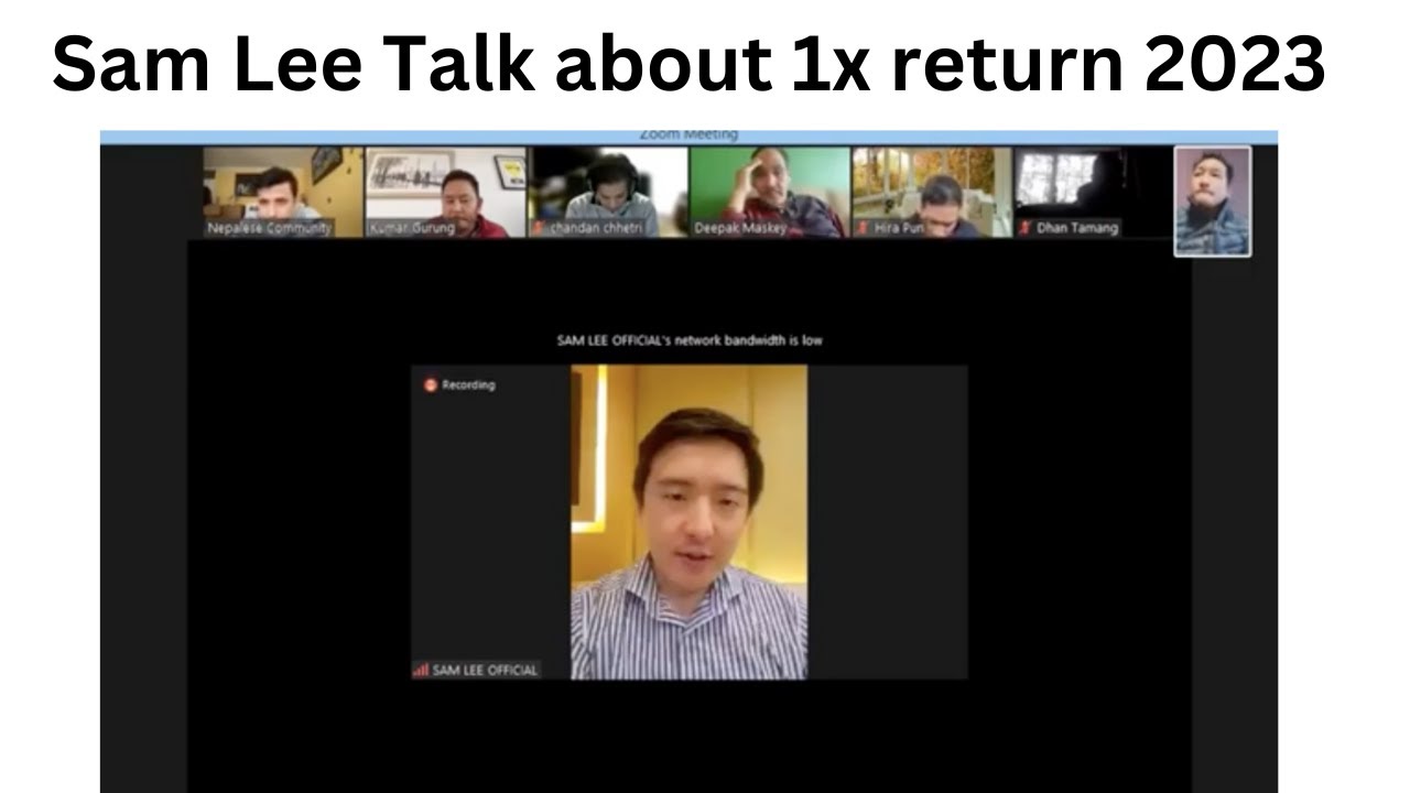 Sam Lee with Nepalese community | Hyperverse 1 x recovery plan | Live ...