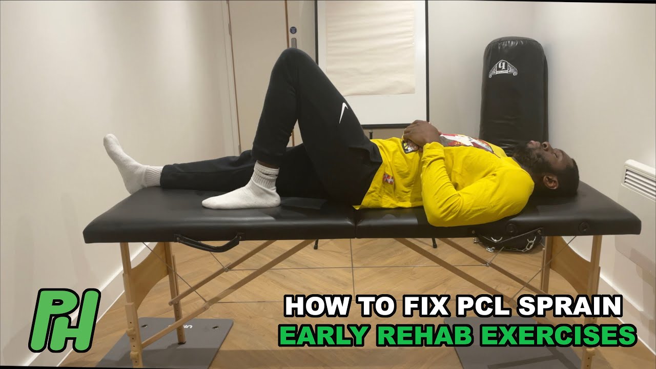 How To Fix PCL Sprain: Early Rehab Exercises - YouTube