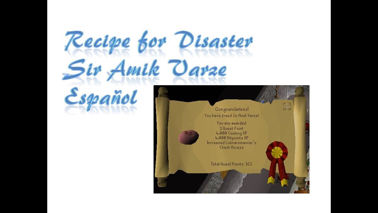 Recipe for Disaster - Freeing Sir Amik Varze OSRS Español - YouTube
