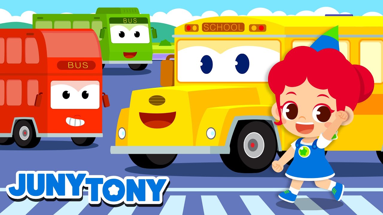 *NEW* Vroom Vroom Bus | Wheels on the Bus | Vehicle Songs | Car Songs ...