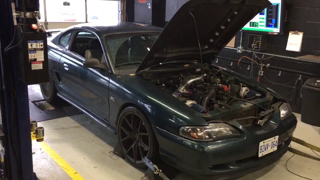 554HP Mustang sn95 TWIN TURBO 302 5.0 x303 cam - YouTube