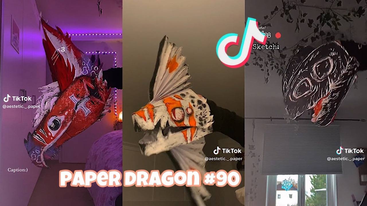 Dragon Puppet TikToks - Paper Dragon TikTok Compilation #90 - YouTube