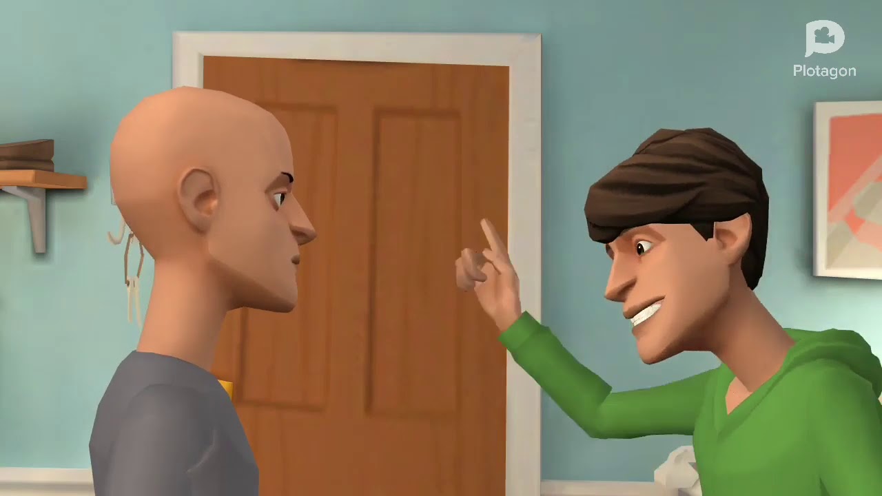 Classic Caillou Changes GoAnimate Into Plotagon/Grounded - YouTube