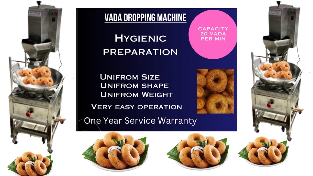 Medu Vada Maker| Vada Machine Demo |Tiffin Center Business Ideas 90329 ...