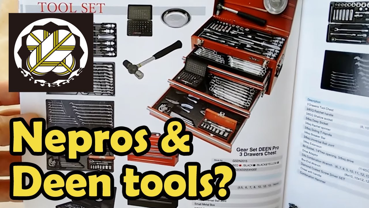 Japanese Tools Showcase 8 : Factory Gear / Deen / Nepros - YouTube