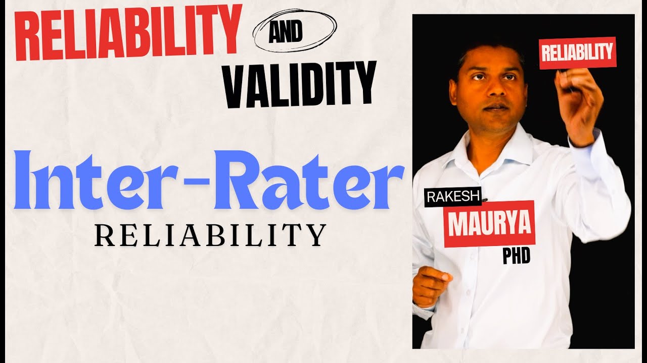 Reliability and Validity in Research: Inter-Rater Reliability - YouTube