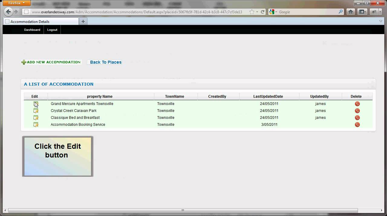 Edit Accommodation Listings - YouTube
