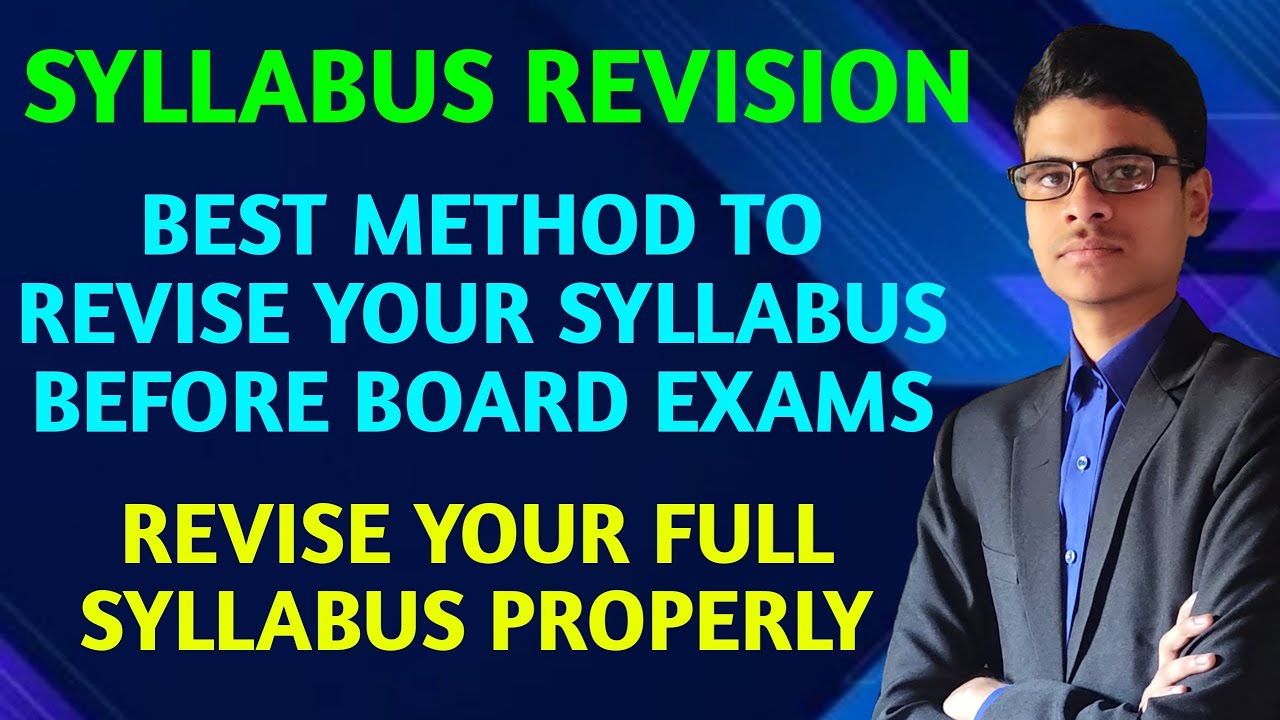 How to revise your full syllabus before board exam ? Best method to ...