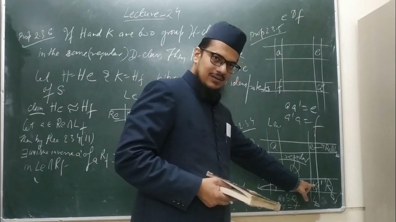 Semigroup theory lecture 24 first part - YouTube