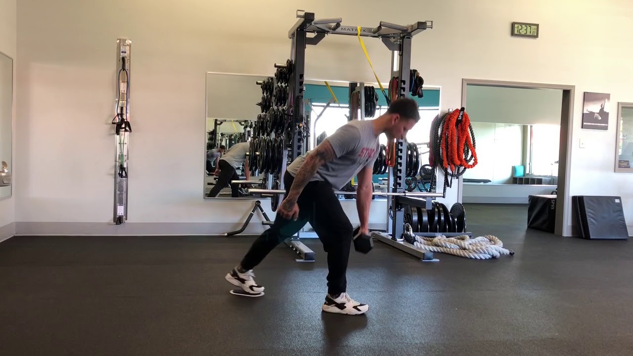 Exercise Demo: Single Leg Slider RDL - YouTube