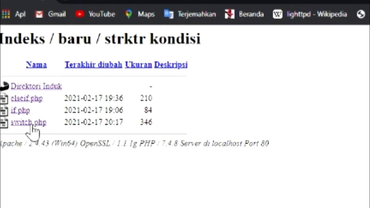 Struktur Kendali Program Menggunakan PHP dan HTML - YouTube