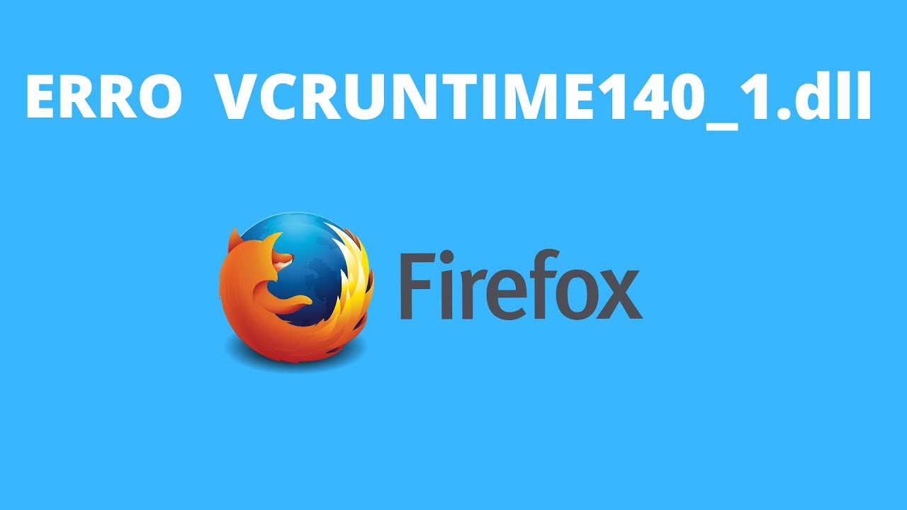 Erro VCRUNTIME 140.1 dll - YouTube