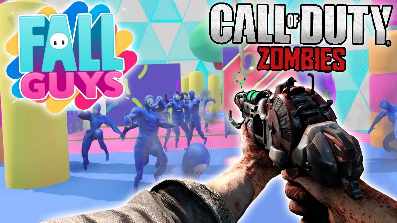 THE SEQUEL TO A IMPOSSIBLE CUSTOM ZOMBIES MAP! Fall Guys Hallway 2 ...