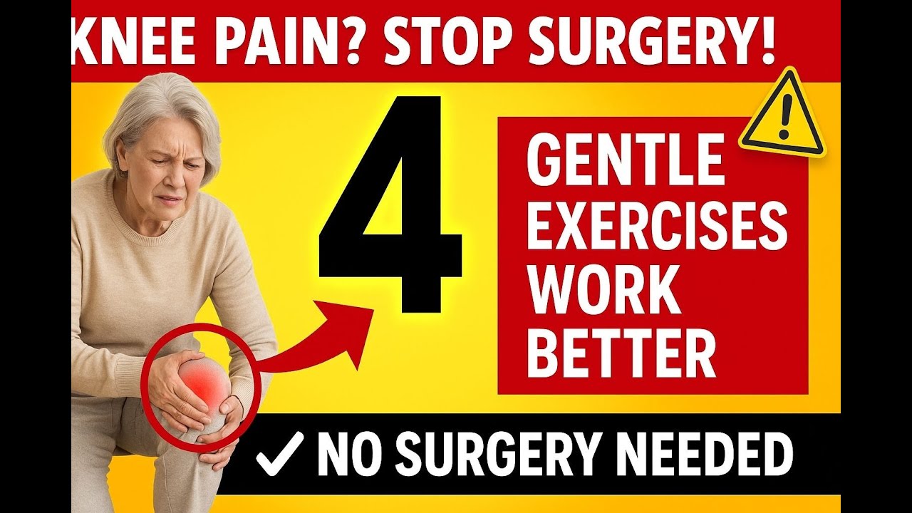 Knee Pain Relief Without Surgery | 4 Gentle Exercises Over 60 - YouTube
