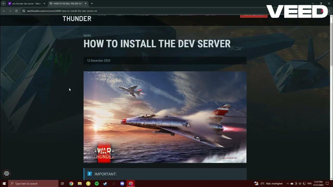 How to download the War Thunder dev server - YouTube