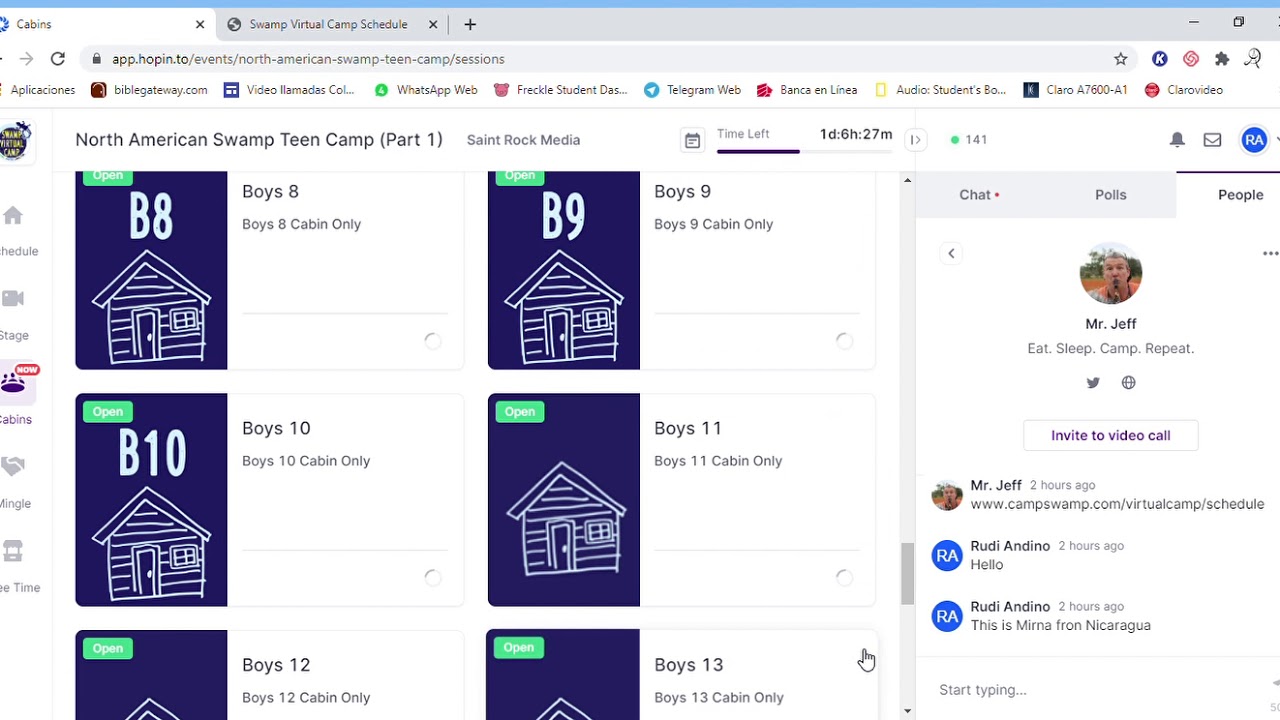 virtual swamp camp - YouTube