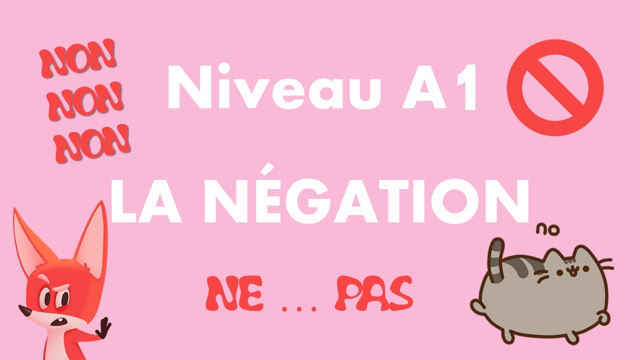 La négation en français - negative sentence in French - YouTube
