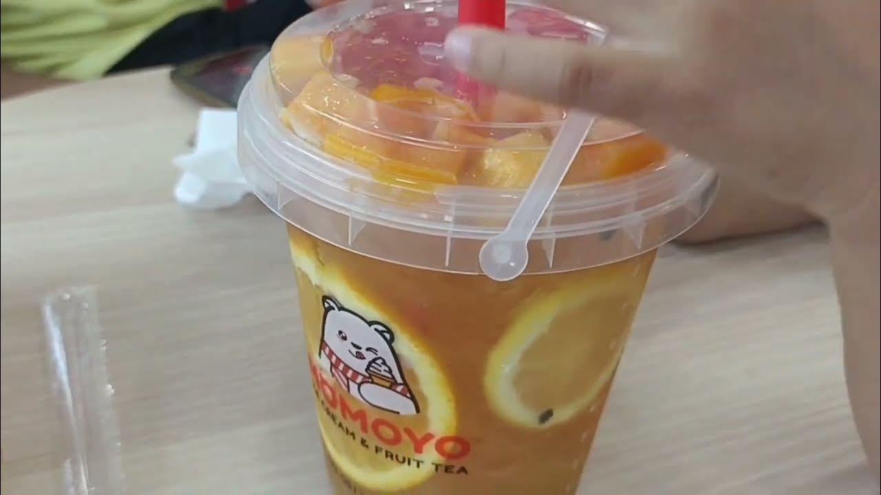 MOMOYO, VARIASI BARU DI KEDAI ICE CREAM, MINUMAN SATU EMBER, SATU LITER KESEGARAN - YouTube
