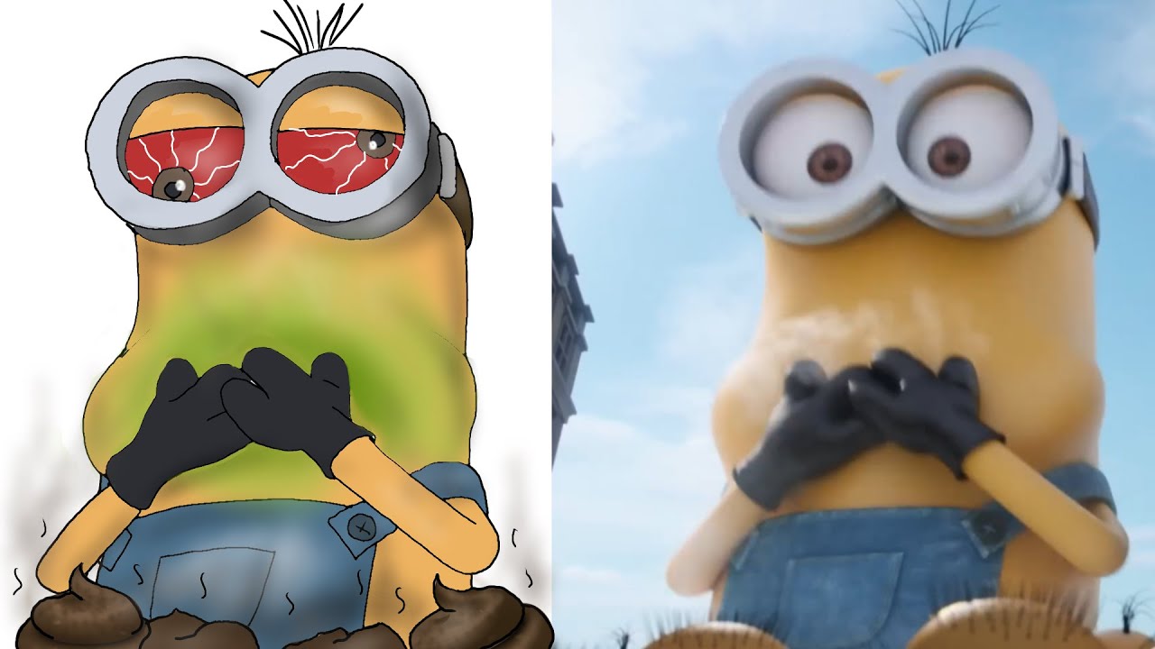 Minions: Funny Minions | Drawing Meme | The Minions Save The World ...