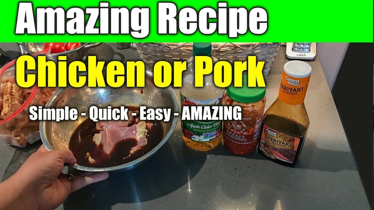 Grilled Chicken Marinade Recipe - YouTube