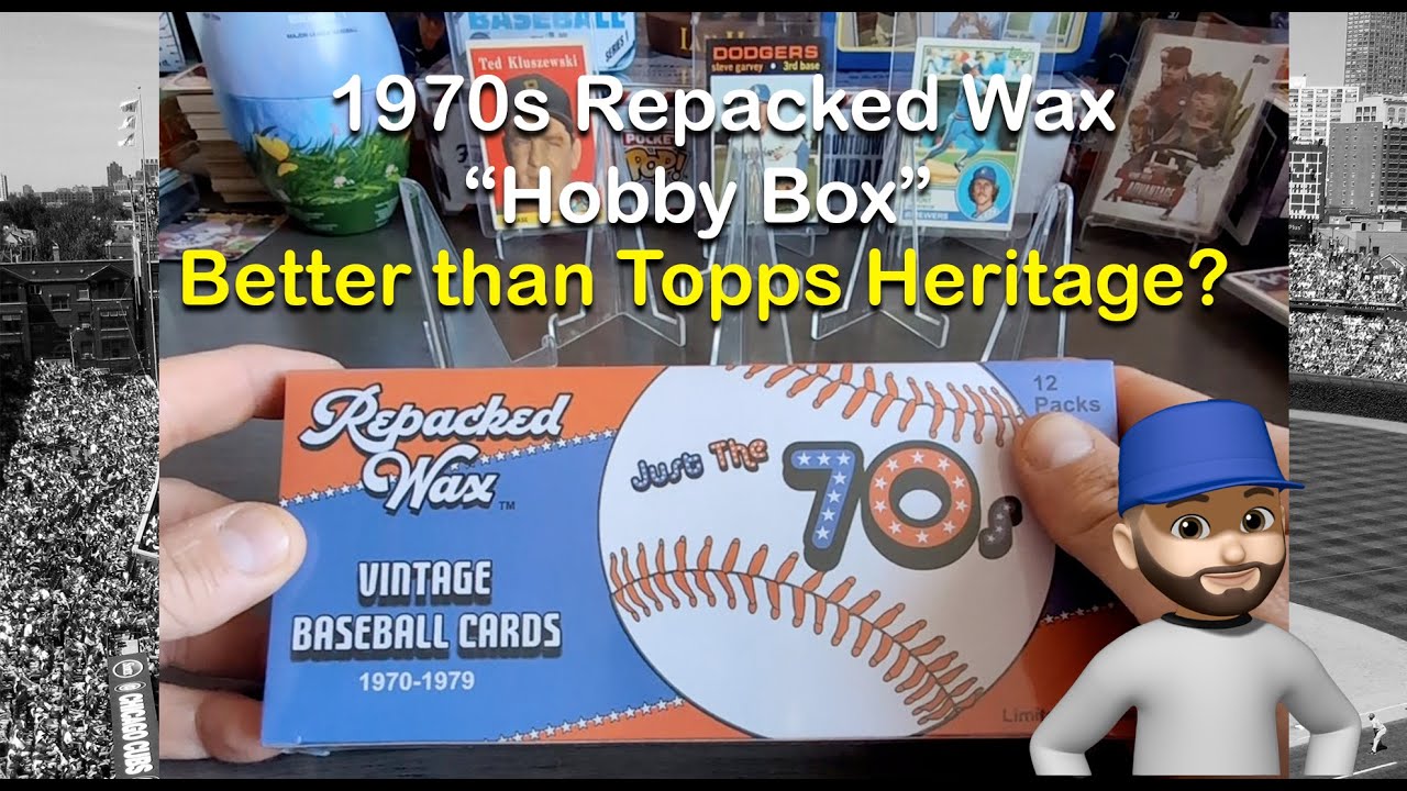 Just The 70s Repacked Wax Vintage Baseball Cards Hobby Box - YouTube