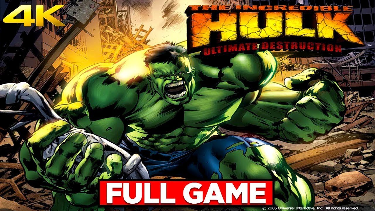 The Incredible Hulk Ultimate Destruction Full Game Walkthrough Gameplay ...