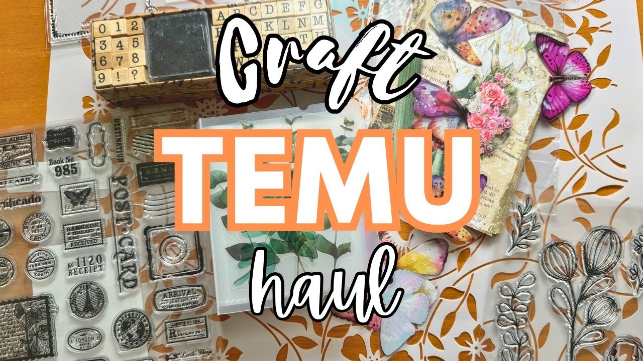 TEMU Craft Haul: stickers, stamps and more! - YouTube
