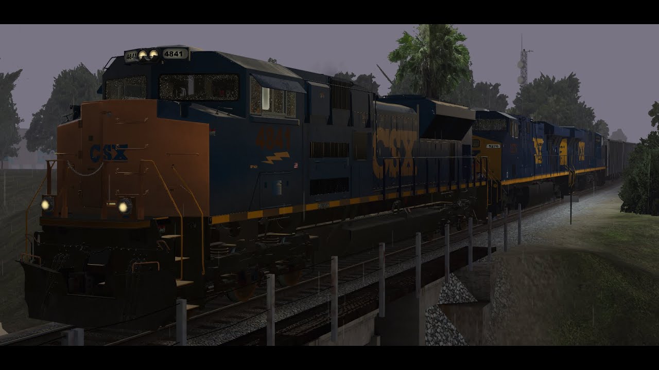 Run 8 Train Simulator l CSX N171-02 with SD70ACe 4841! - YouTube