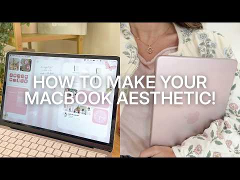 the ultimate aesthetic macbook setup tutorial! 💻💗 (folder icons, widgets, + custom wallpaper)