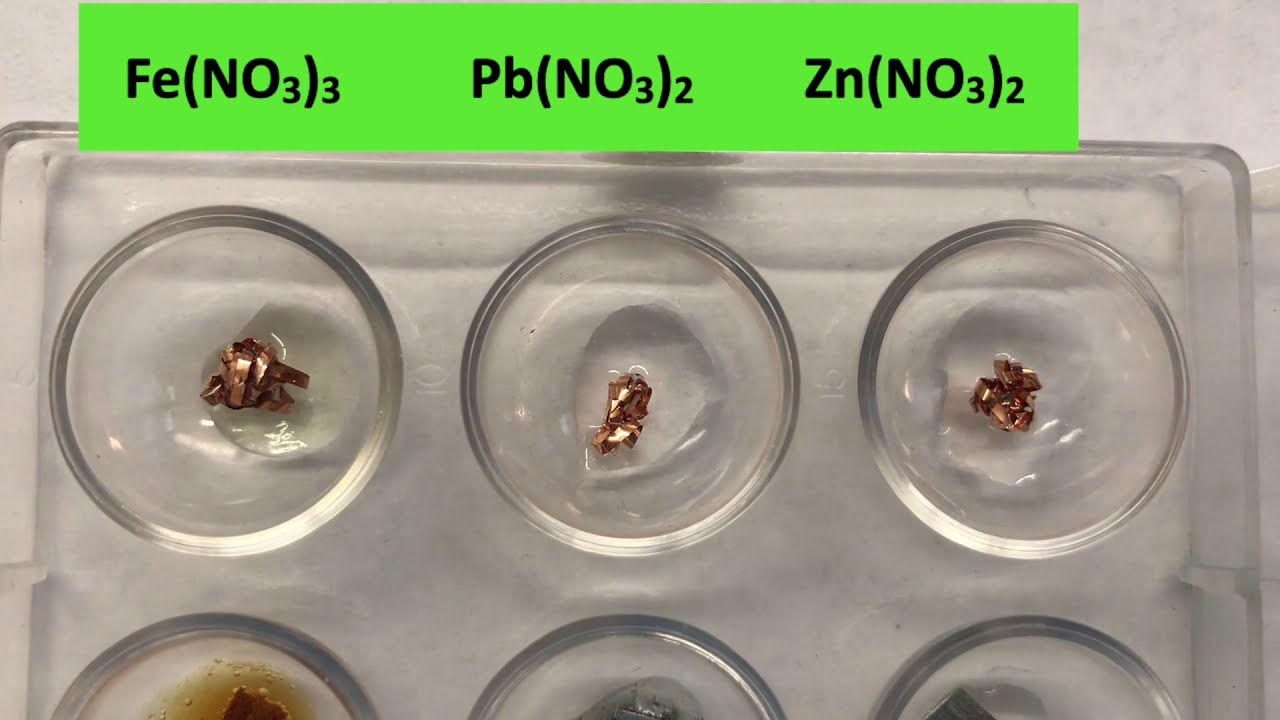 Lab Single Replacement Reactions - YouTube