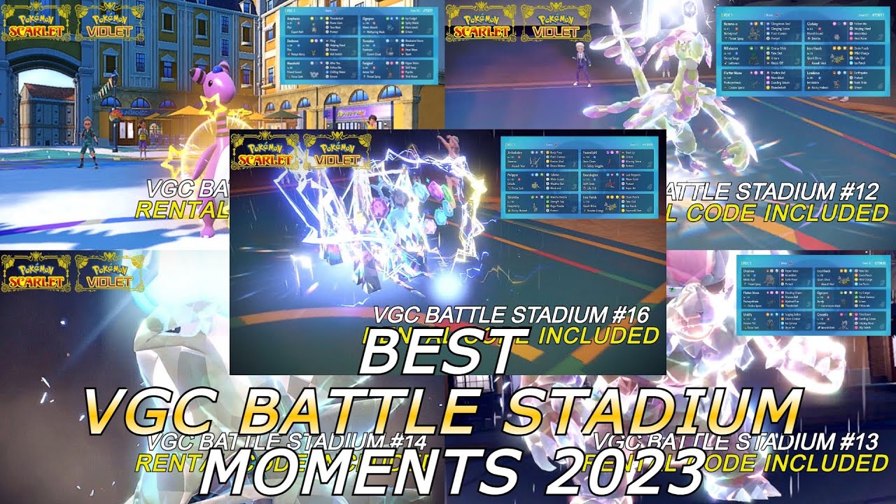 Pokémon Scarlet and Violet - Best VGC BATTLE STADIUM MOMENTS 2023 - YouTube