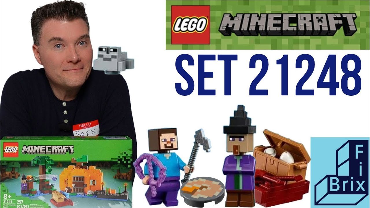 LEGO Minecraft Set 21248 The Pumpkin Farm REVIEW - YouTube